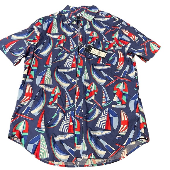 Vineyard Vines | Shirts | Nwt Vineyard Vines Spin Around Island Boat ...